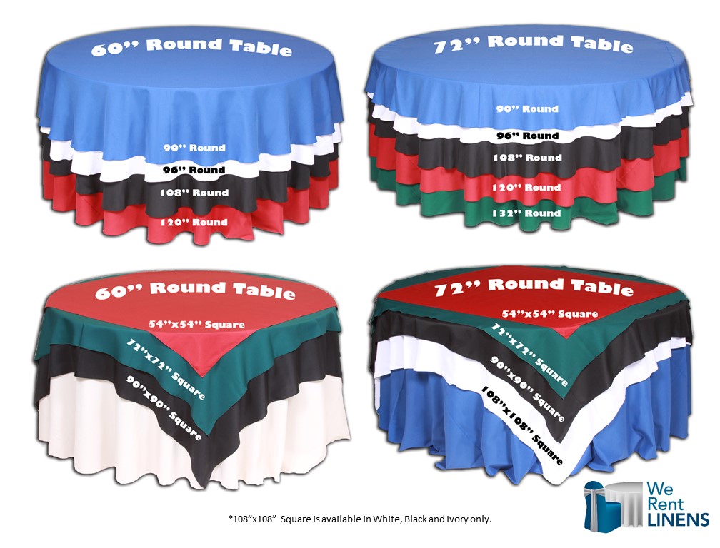 Linens 90 Round Rental World Linens 90 Round Rental World